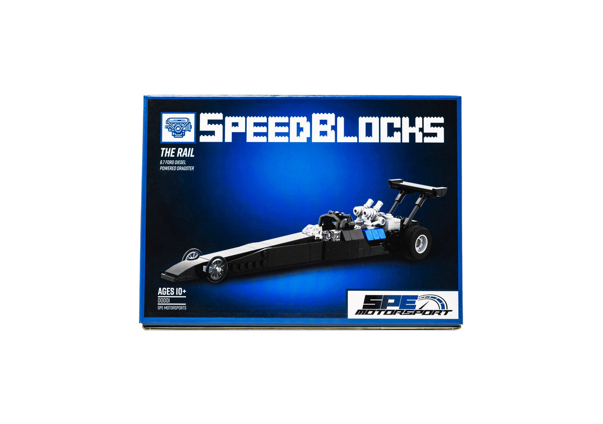 SpeedBlocks "SPE Rail— 6.7L Powerstroke Powered Dragster" Interlocking ...