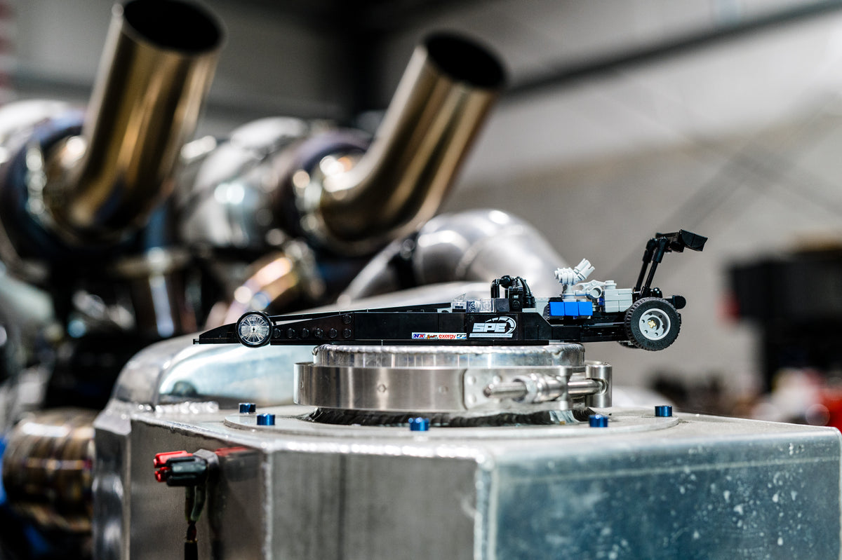 SpeedBlocks "SPE Rail— 6.7L Powerstroke Powered Dragster" Interlocking ...