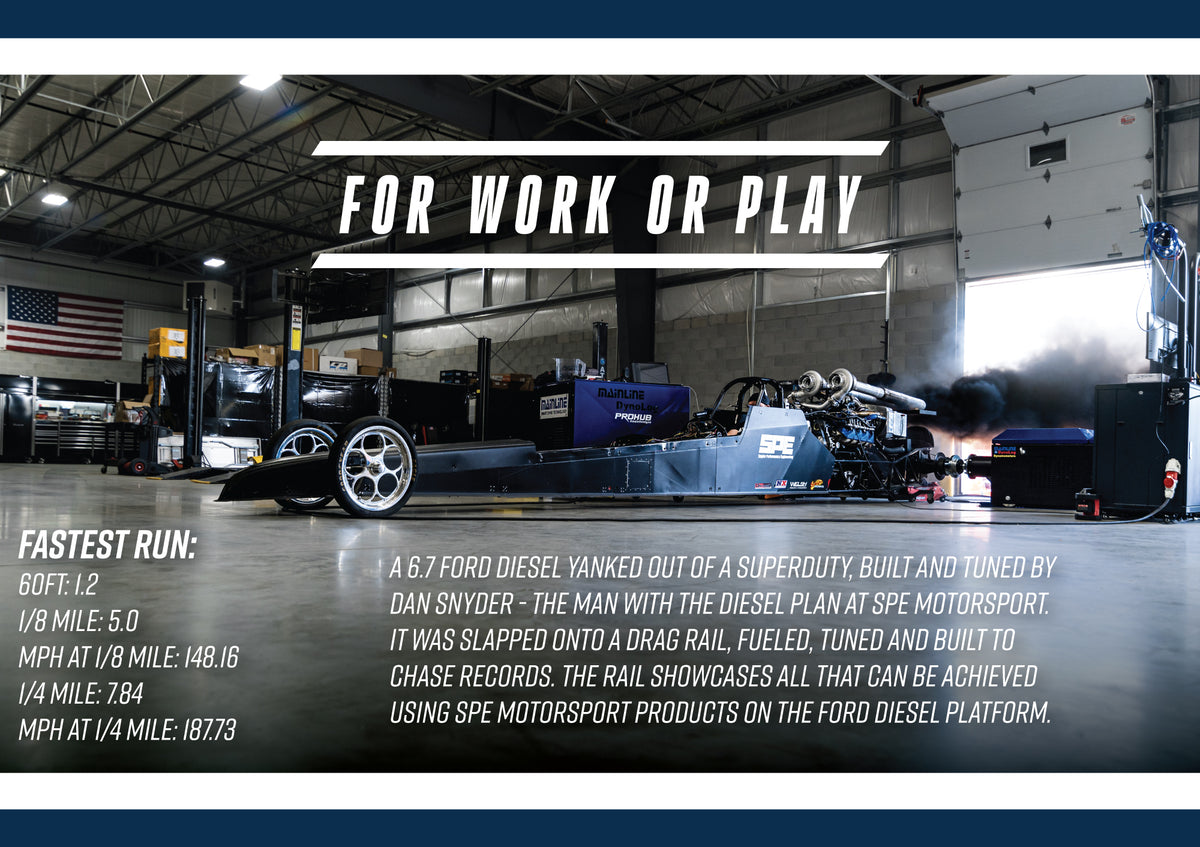 SpeedBlocks "SPE Rail— 6.7L Powerstroke Powered Dragster" Interlocking ...