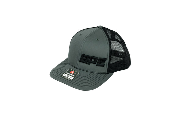 SPE Motorsport Grey & Black Snap Back Hat - Snyder Performance Engineering