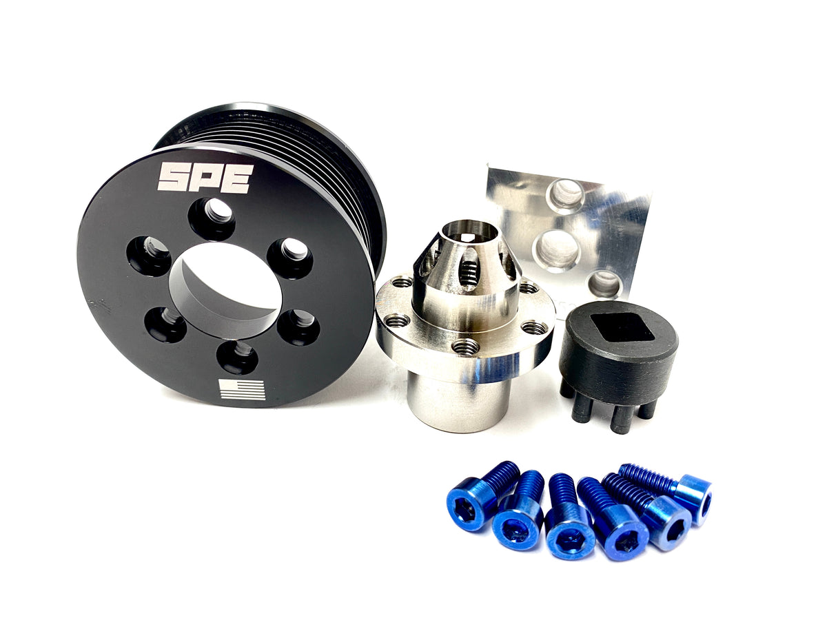 SPE 2020+ GT500 Pulley Kit with Titanium Hub & Install Tools - Snyder Performance Engineering
